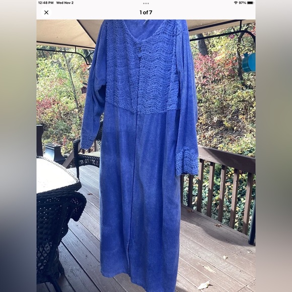 BATH & ROBES | Intimates & Sleepwear | Womens Bath Robes Soft Blue Long ...